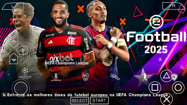 EFOOTBALL PES 2025 PPSSPP BRASILEIRÃO e EUROPEUS FACES ELENCOS ...
