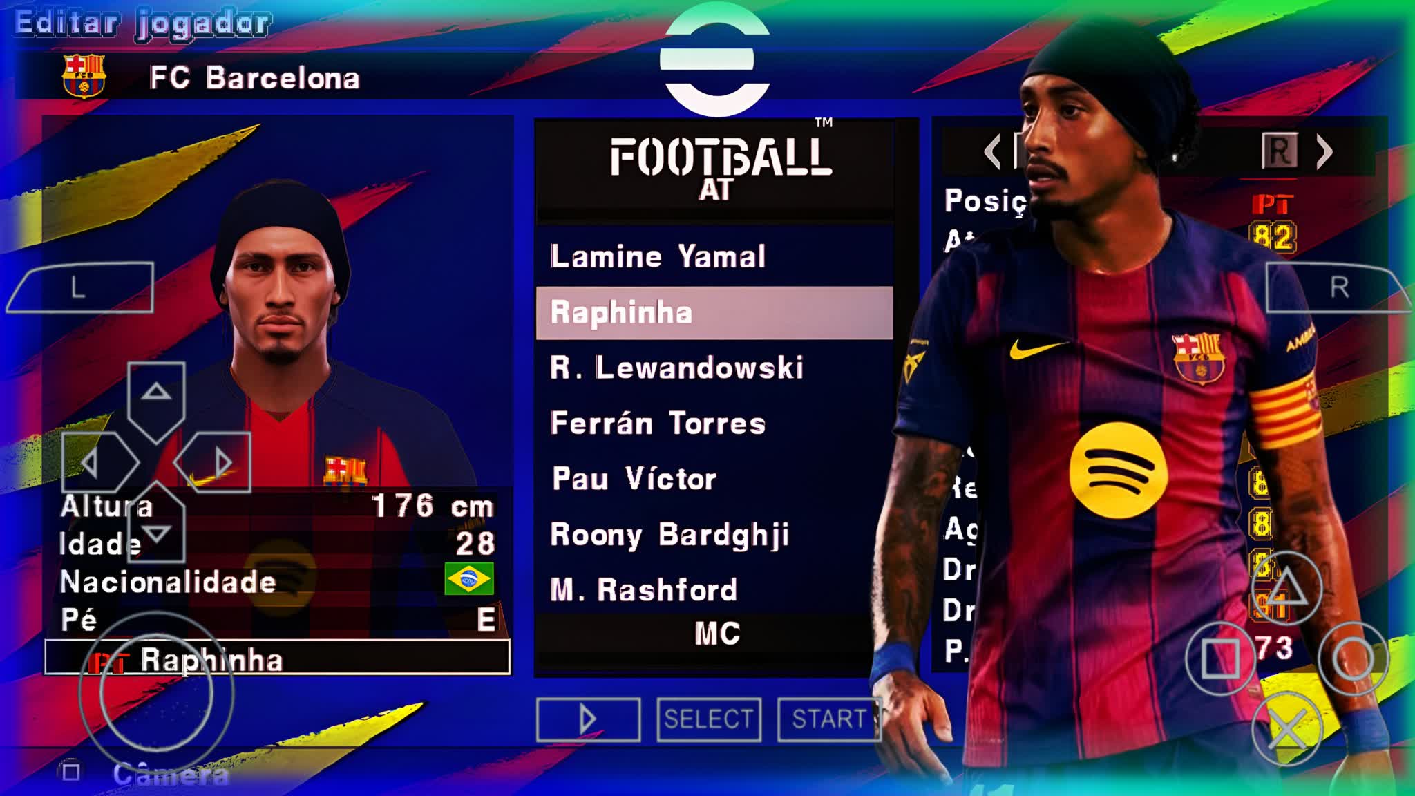EFOOTBALL PES 2026 PPSSPP V1.0 COM BRASILEIRÃO e EUROPEUS ELENCOS FACES ...