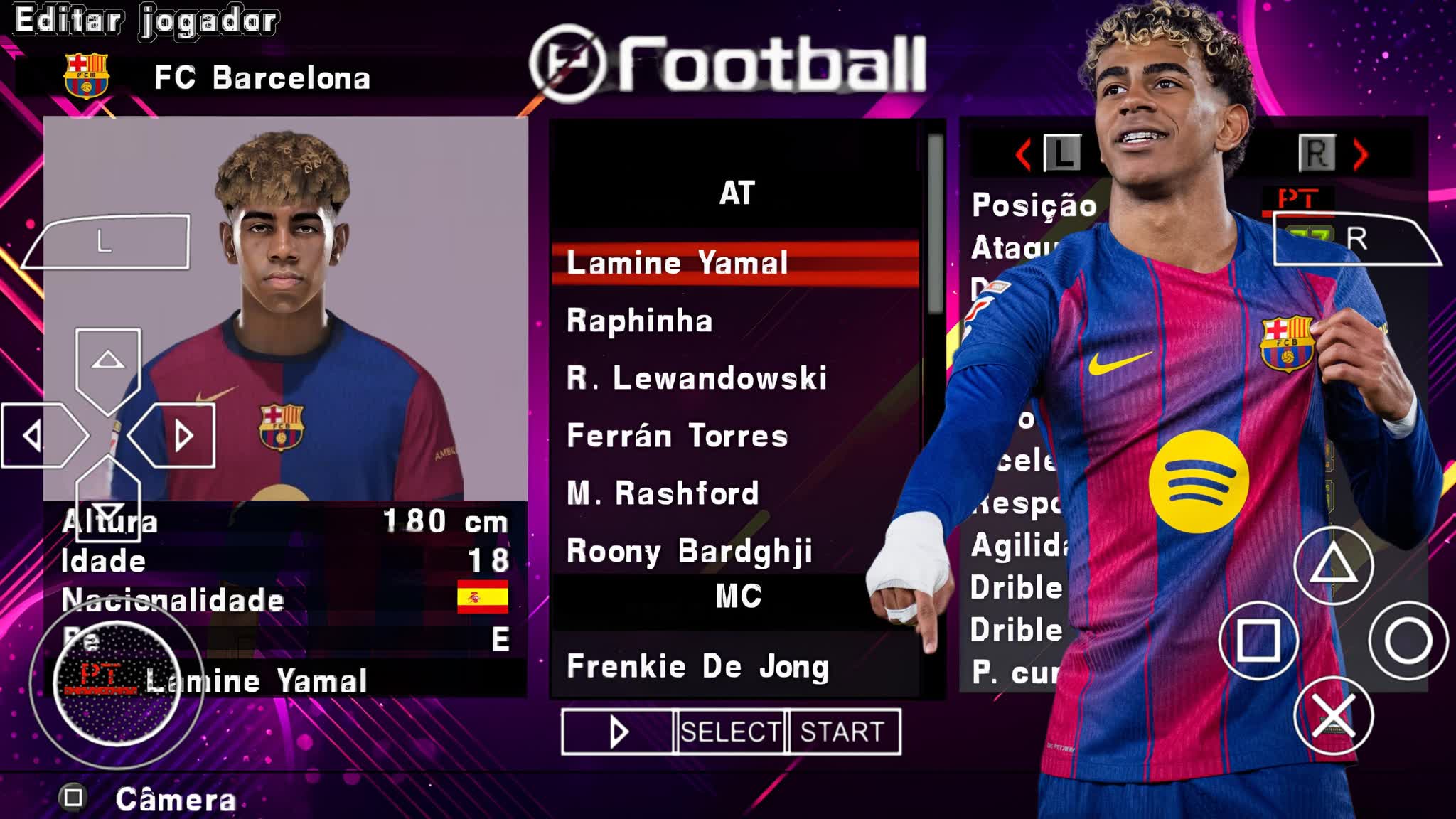 EFOOTBALL PES 2026 PPSSPP PATCH COM BRASILEIRÃO e EUROPEUS NOVAS ...